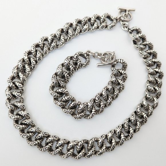 Jewelry | Statement 925 Sterling Silver Signed Mexico Chain Bracelet ...